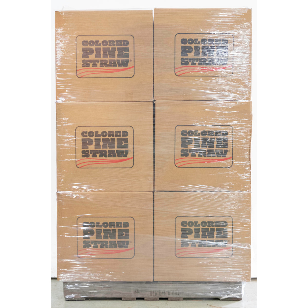 Boxes of Colored Pine Straw by the Pallet