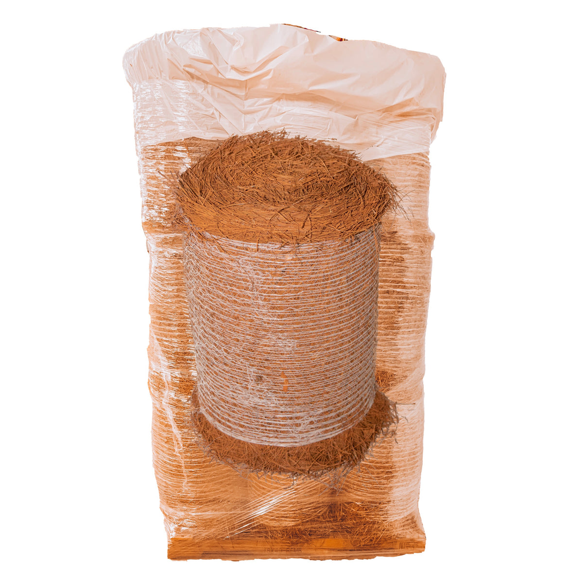 Rolls of Colored Pine Straw by the Pallet